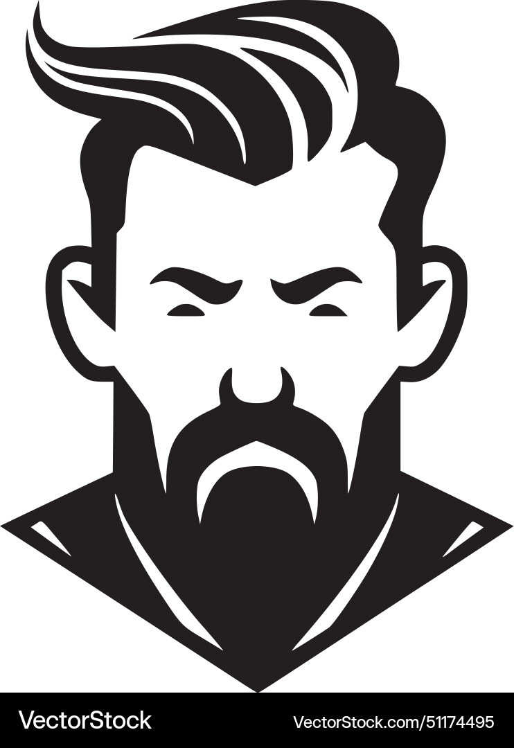 Father - minimalist and flat logo Royalty Free Vector Image