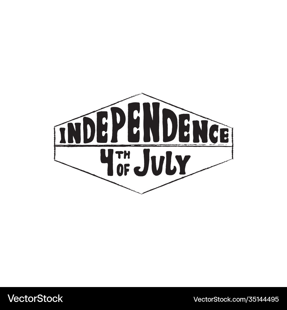Label independence Royalty Free Vector Image - VectorStock