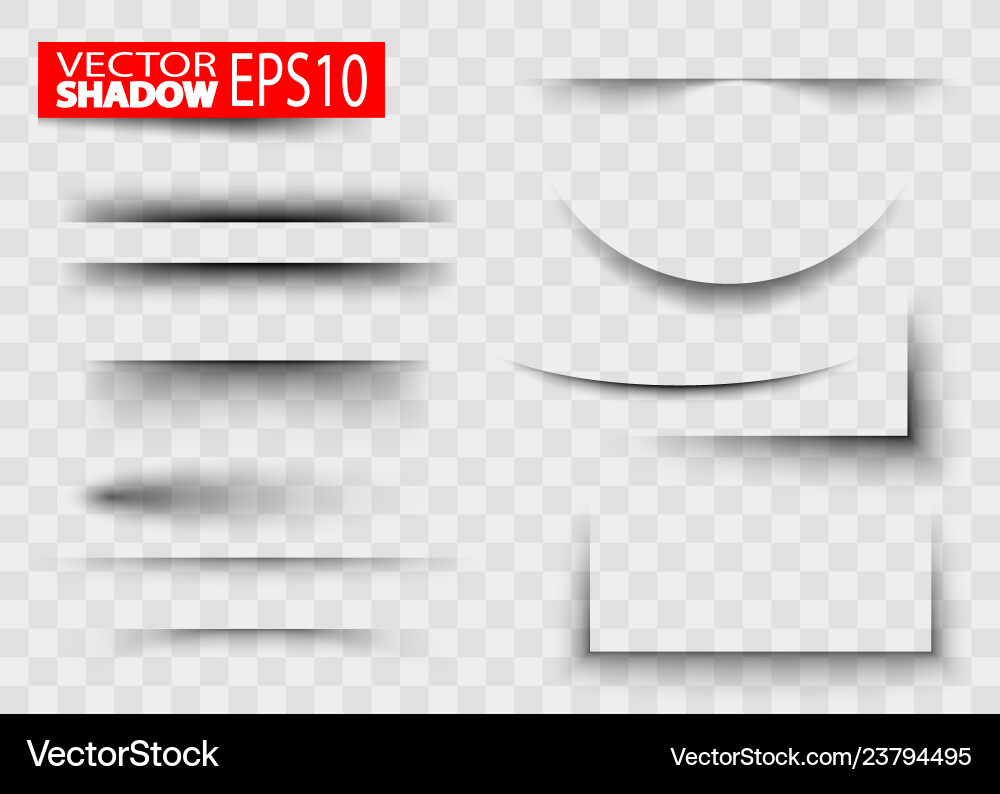 Paper sheet shadow effect Royalty Free Vector Image
