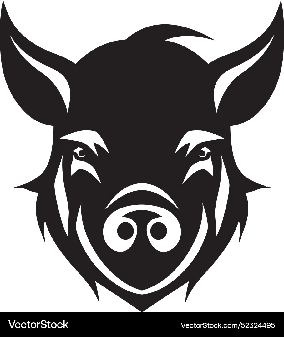 Shadowy symphony stylish pig pigeon Royalty Free Vector