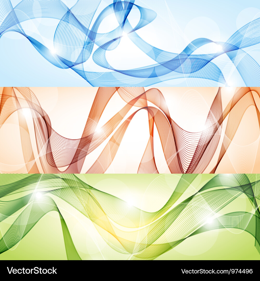 Abstract Wave Backgrounds Royalty Free Vector Image