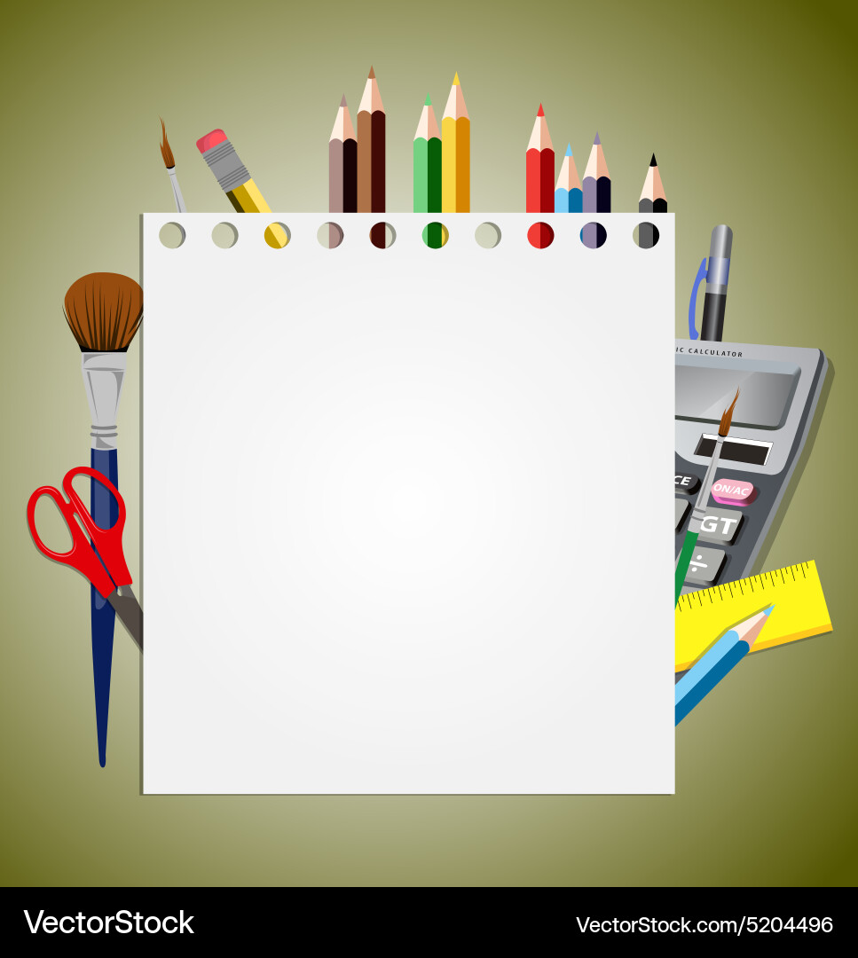 Back to school background Royalty Free Vector Image
