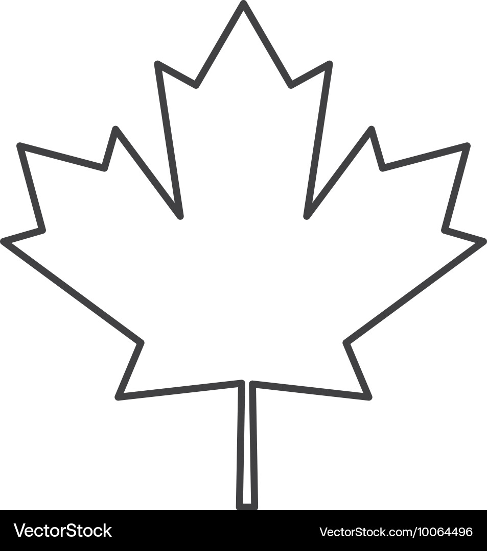 Canada Maple Leaf Icon Royalty Free Vector Image
