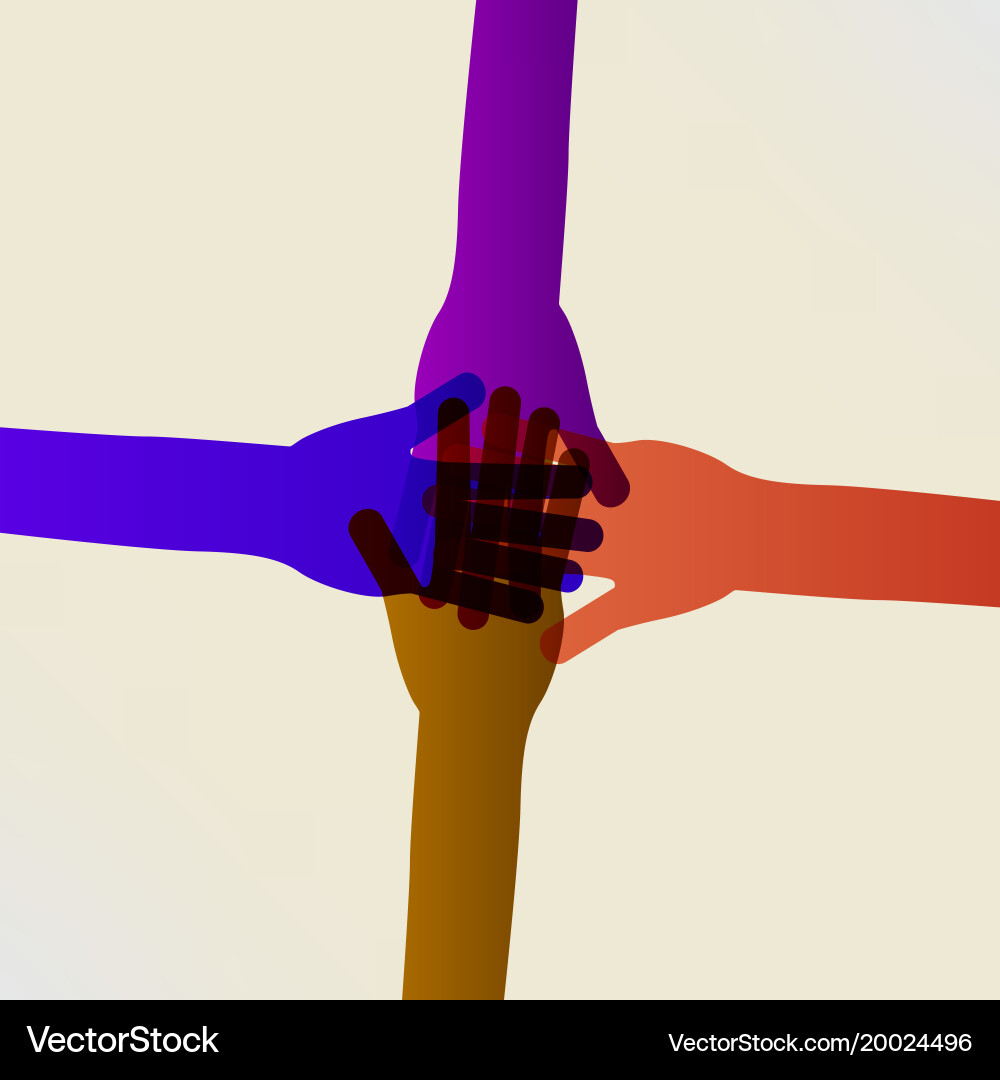 Hands connecting icon Royalty Free Vector Image