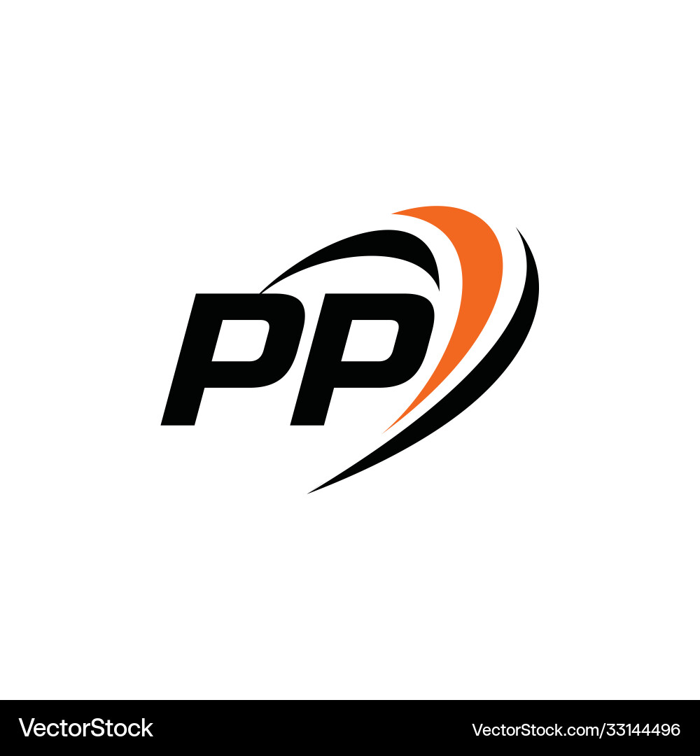 Pp monogram logo Royalty Free Vector Image - VectorStock