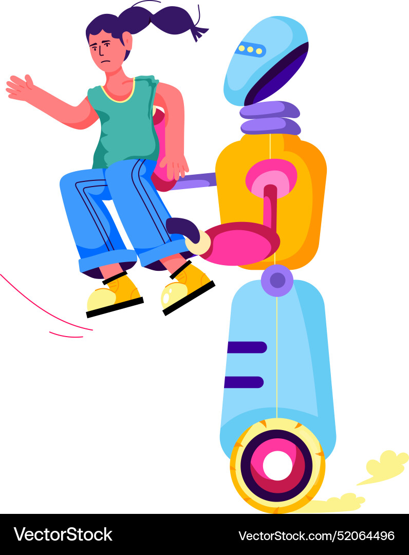 Robot friend Royalty Free Vector Image - VectorStock