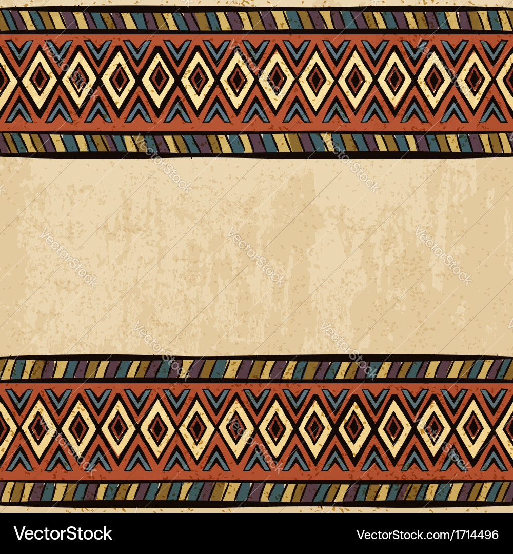 Vintage ethnic background seamless ornament Vector Image