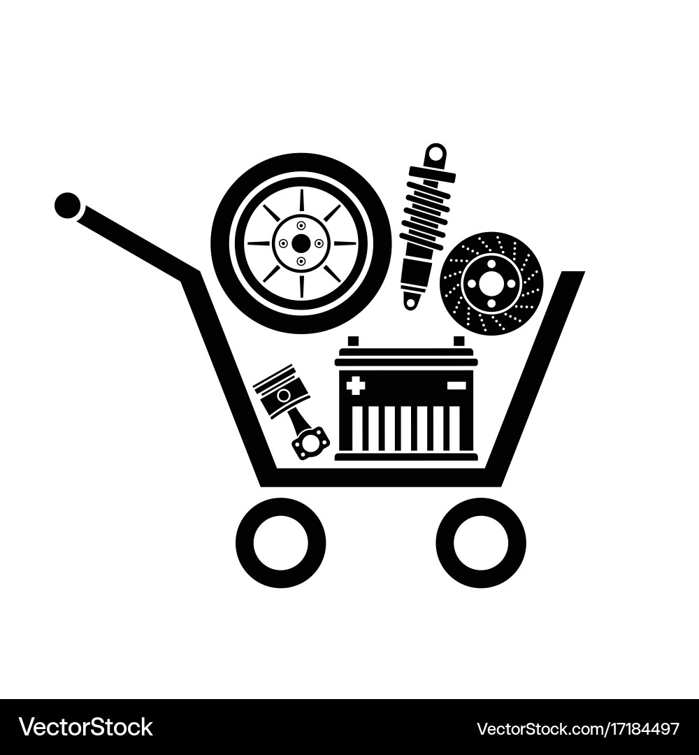 Car parts store Royalty Free Vector Image - VectorStock