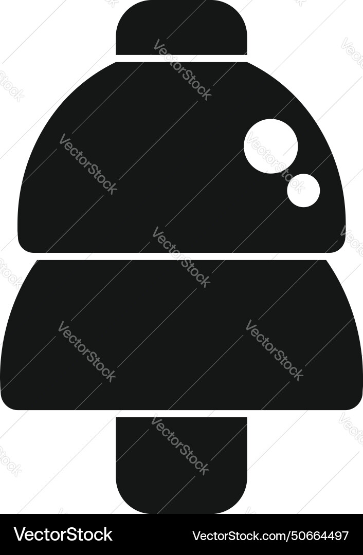 Rubber ear plug icon simple sound hearing Vector Image