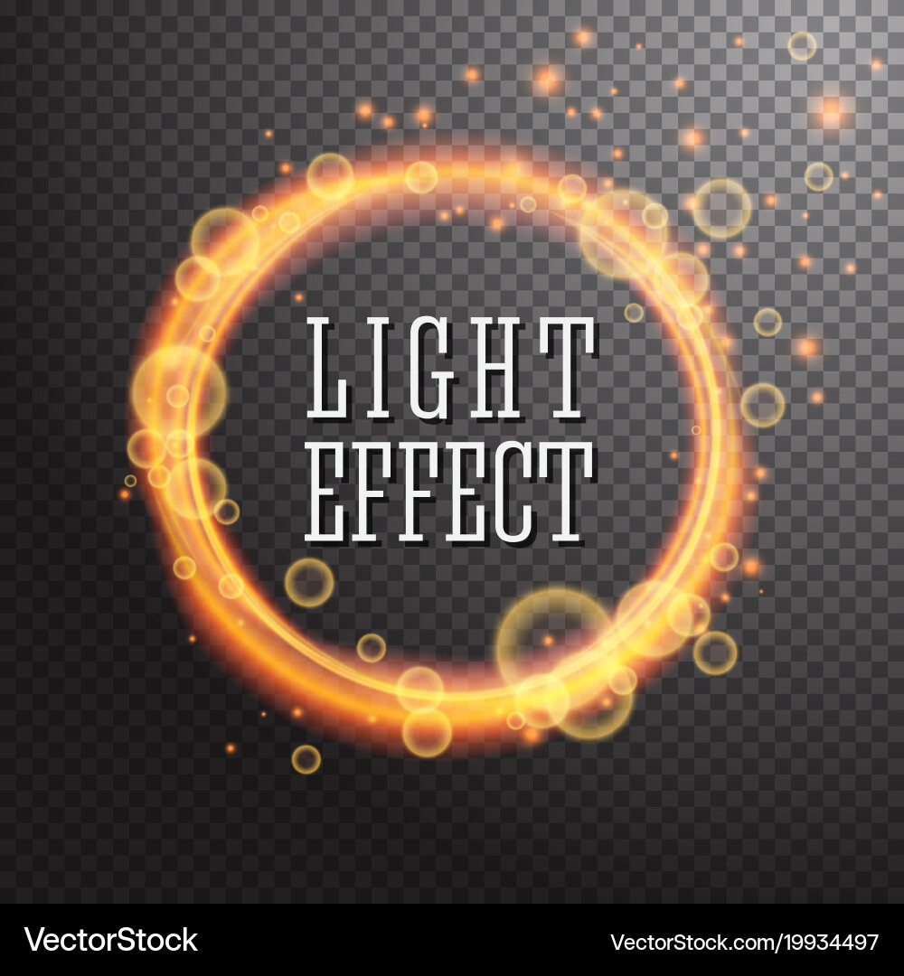 Shining circle light effect design Royalty Free Vector Image