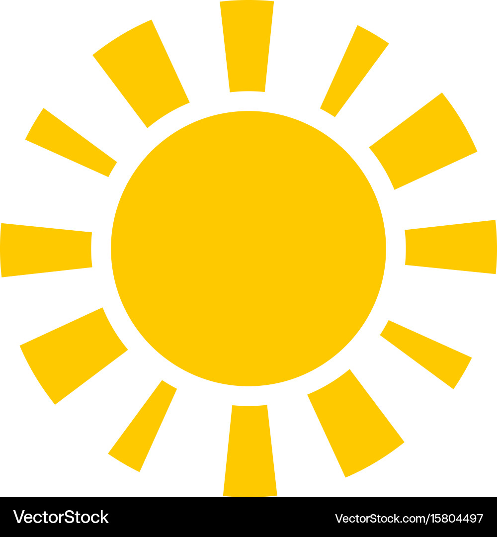 Sun icon Royalty Free Vector Image - VectorStock