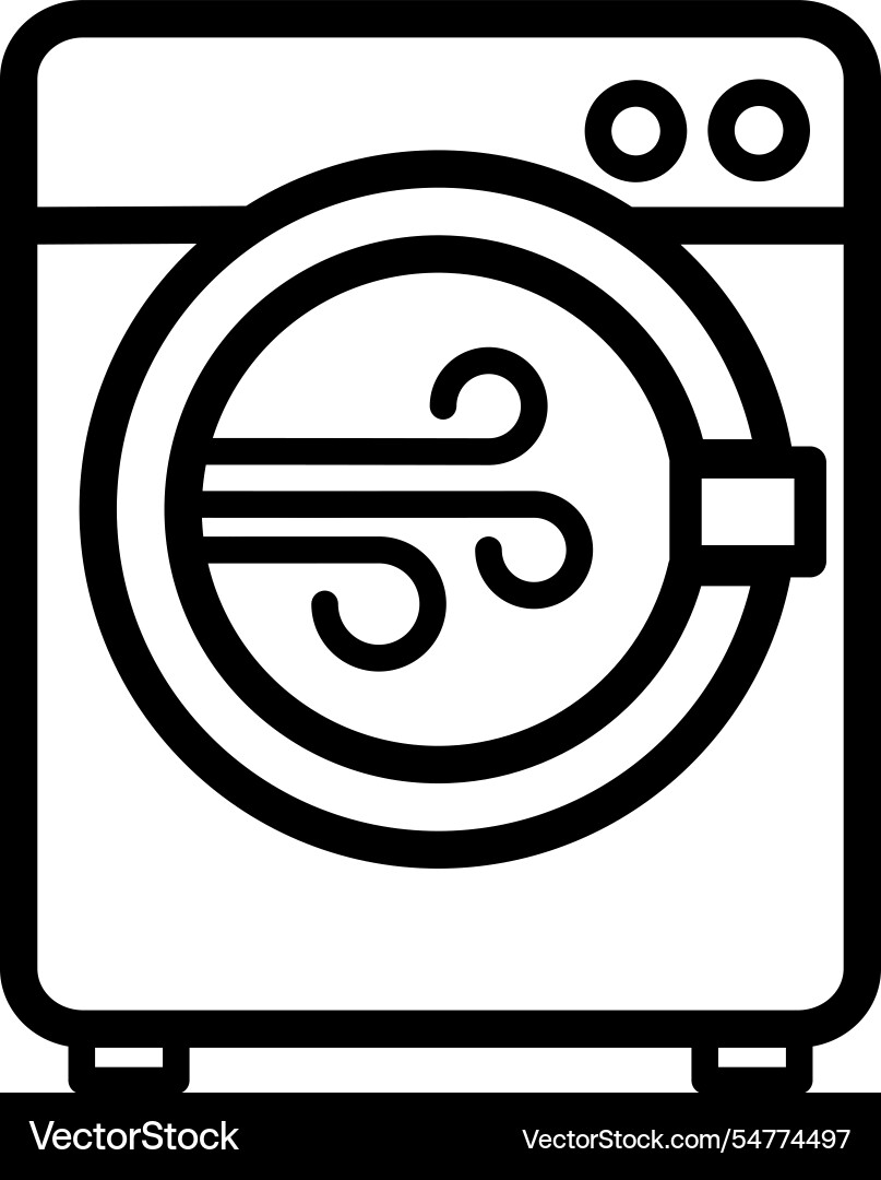 Tumble dryer - icon Royalty Free Vector Image - VectorStock
