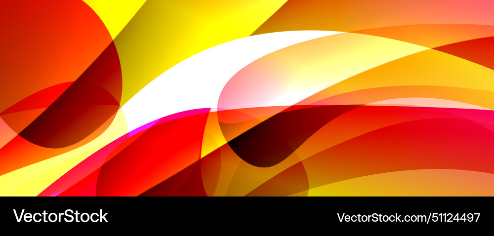 Vibrant abstract background with red yellow Vector Image