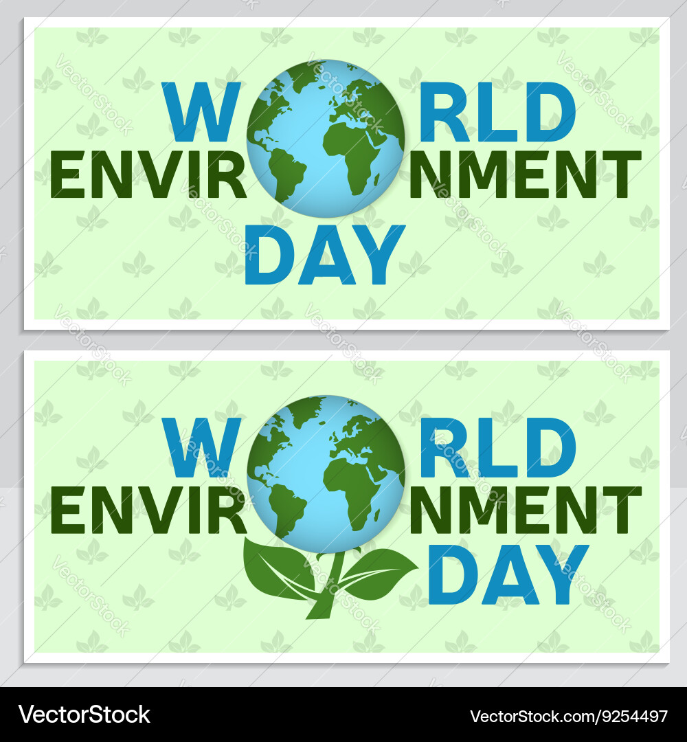 World environment day greeting card flyer Vector Image