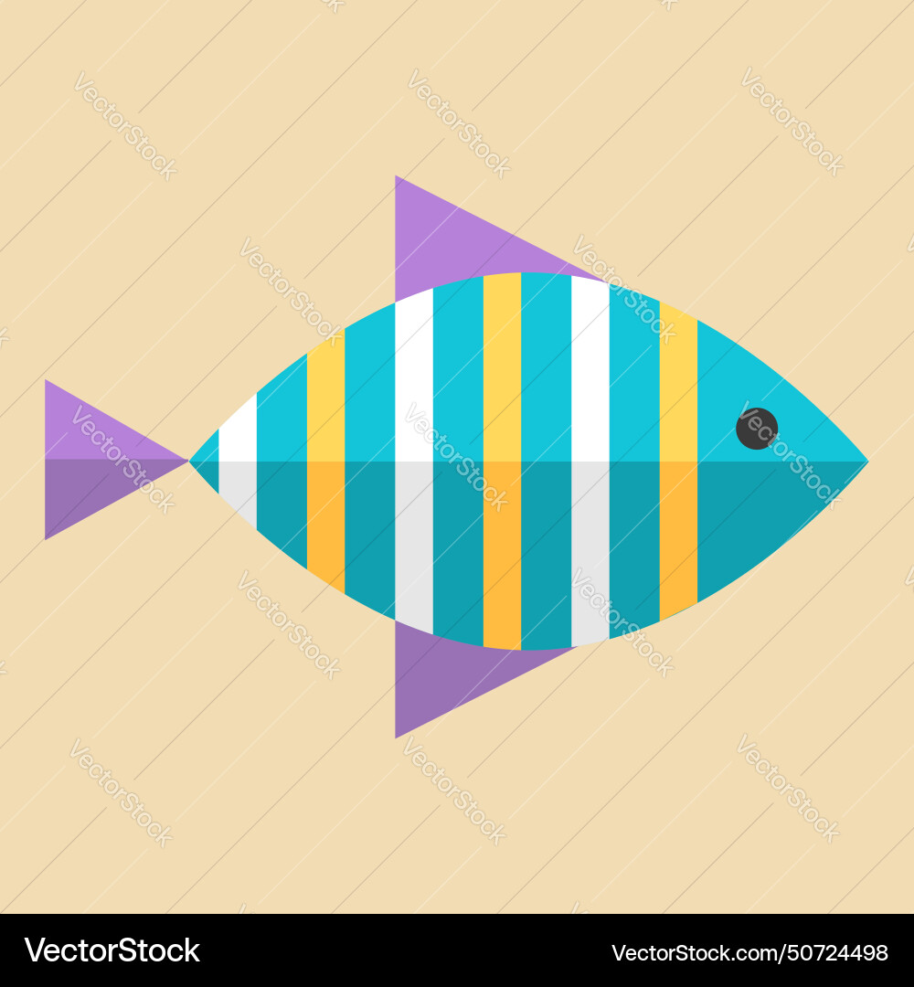 Aquarium fish silhouette Royalty Free Vector Image