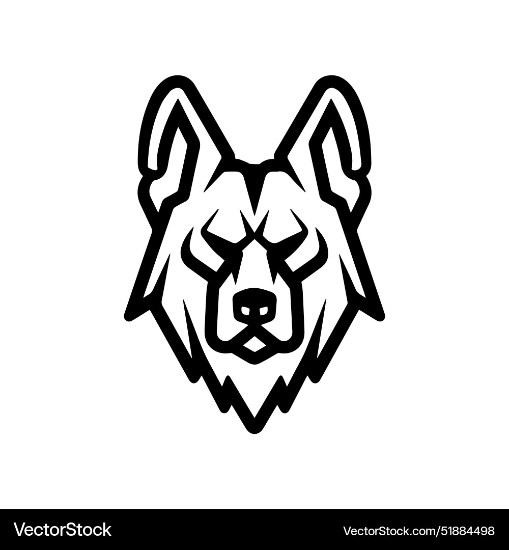 Cerberus icon or modern line symbol art Royalty Free Vector