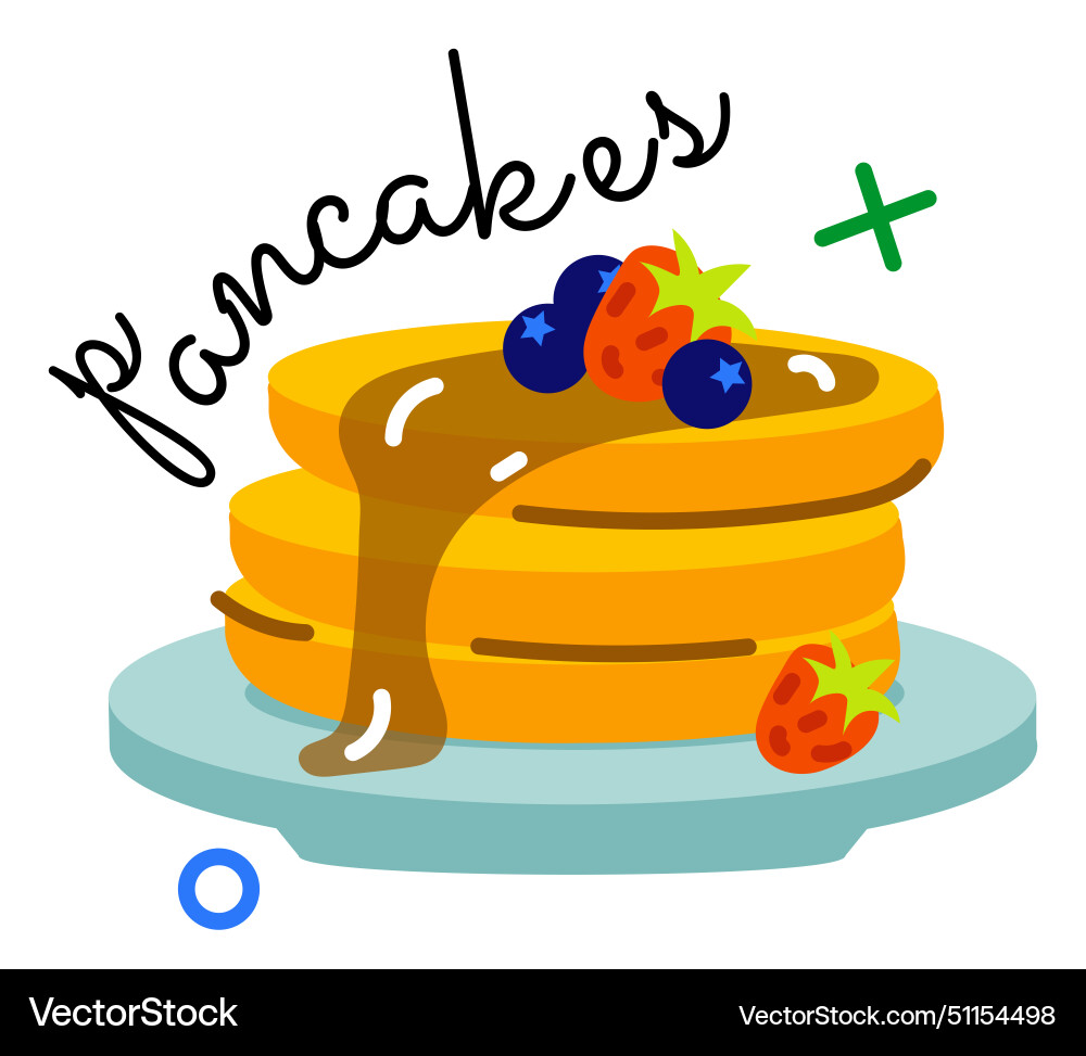 Pancakes Royalty Free Vector Image - VectorStock