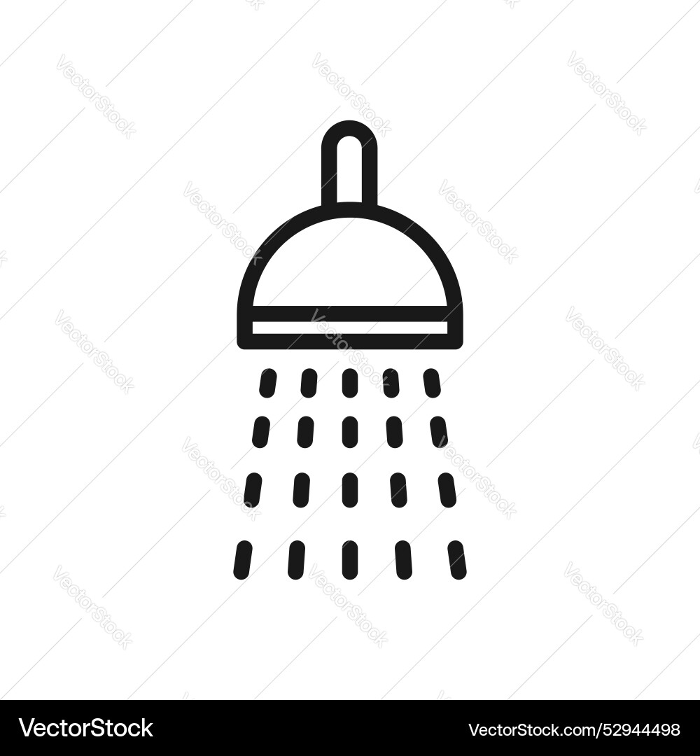 Shower down icon Royalty Free Vector Image - VectorStock