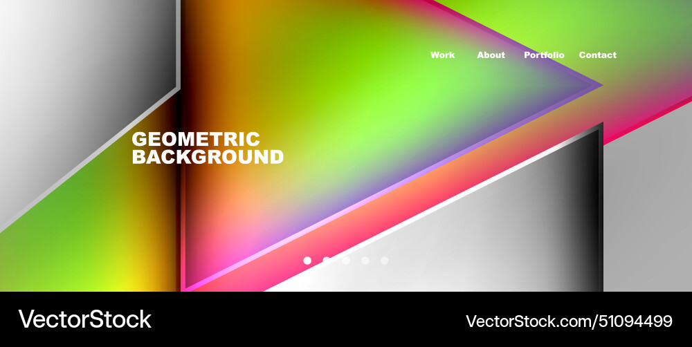 Colorful triangles in various tints and shades Vector Image