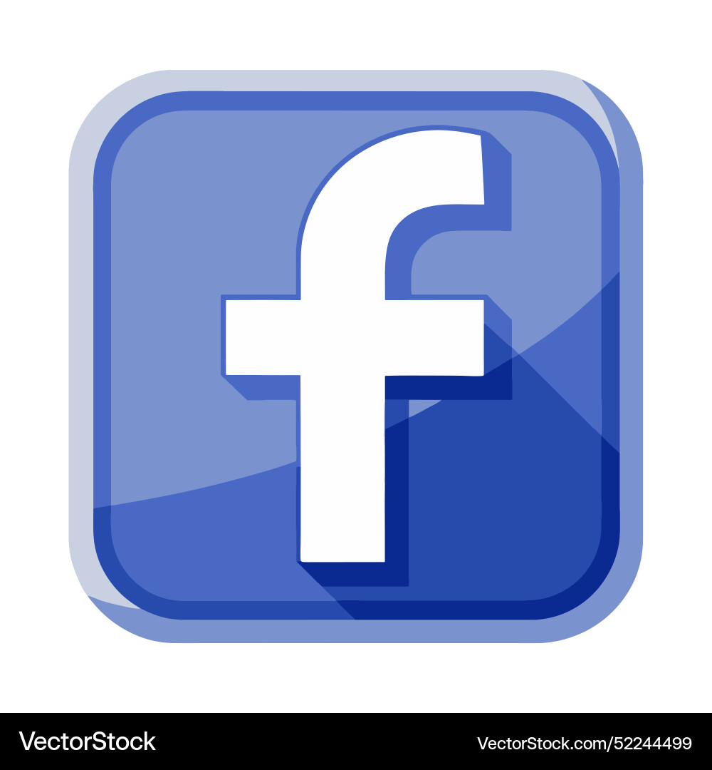 Facebook logo Royalty Free Vector Image - VectorStock
