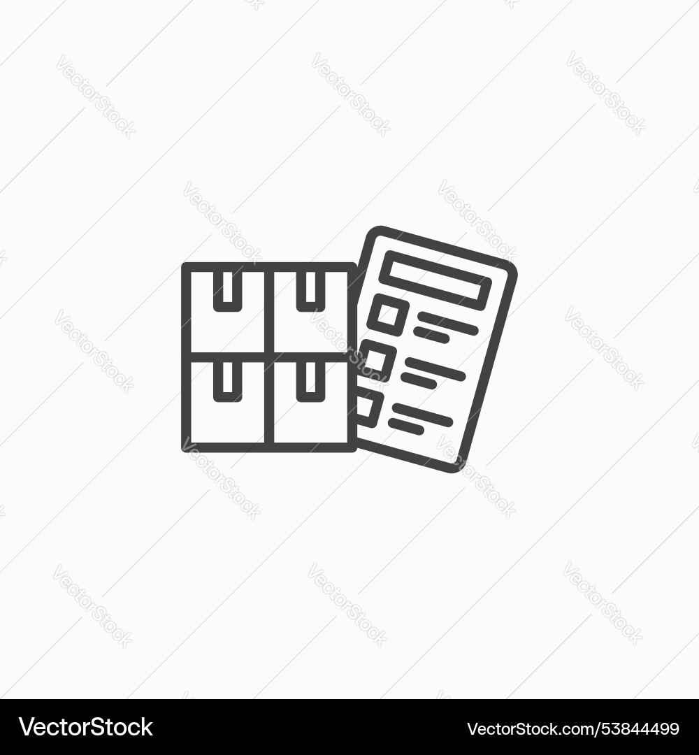 Inventory icon set Royalty Free Vector Image - VectorStock