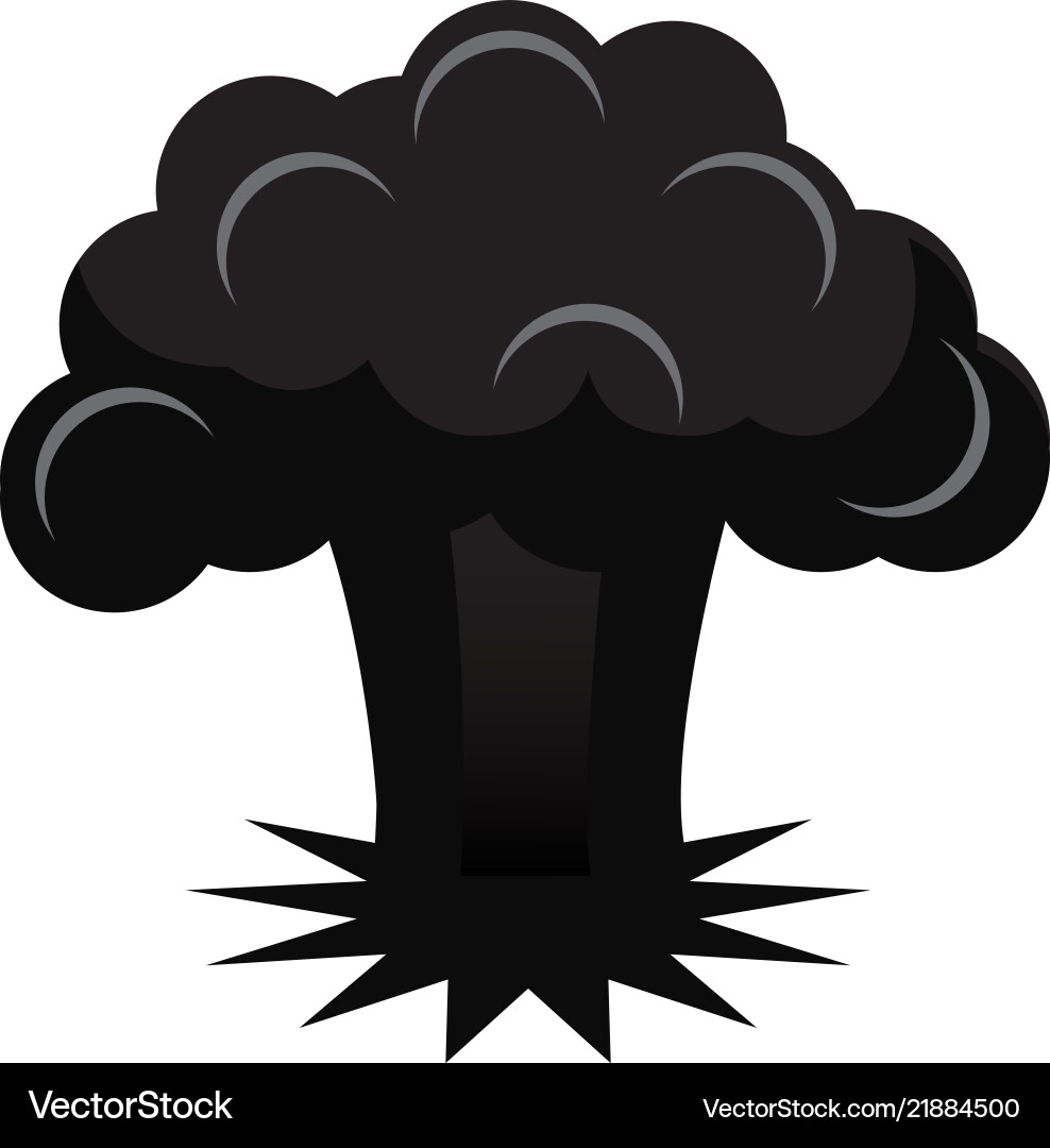 Atomic bomb explosion Royalty Free Vector Image