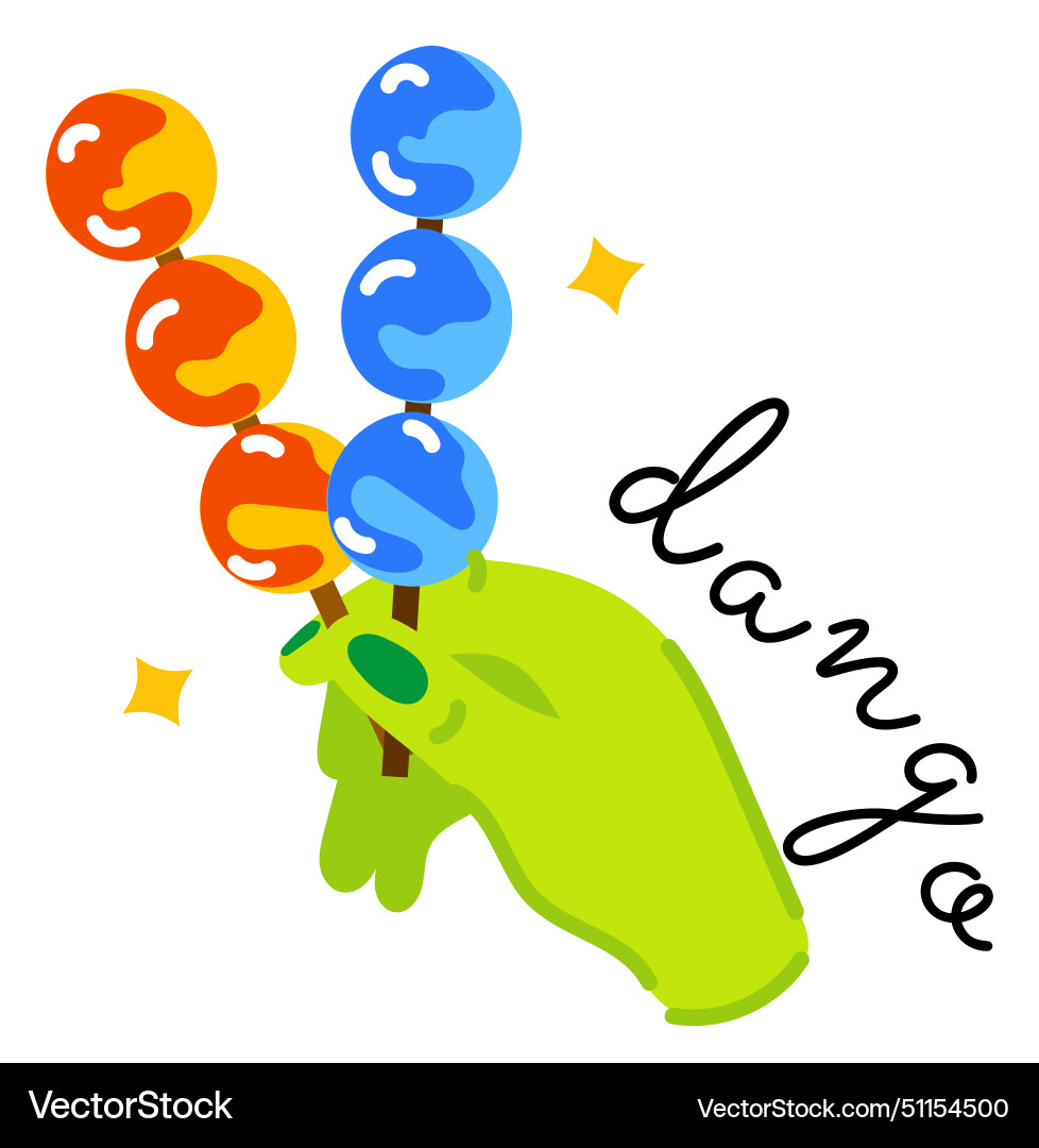 Dango balls Royalty Free Vector Image - VectorStock