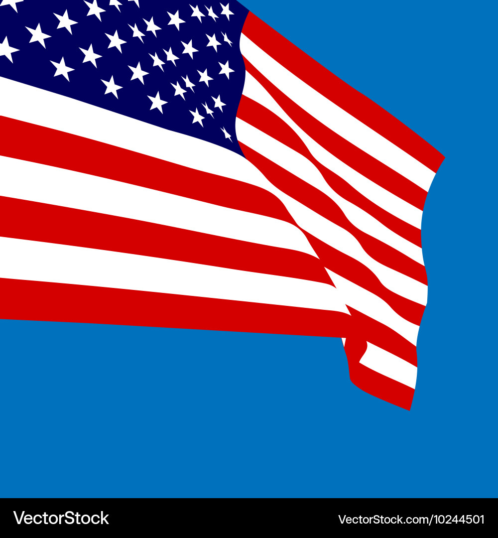 American flag Royalty Free Vector Image - VectorStock