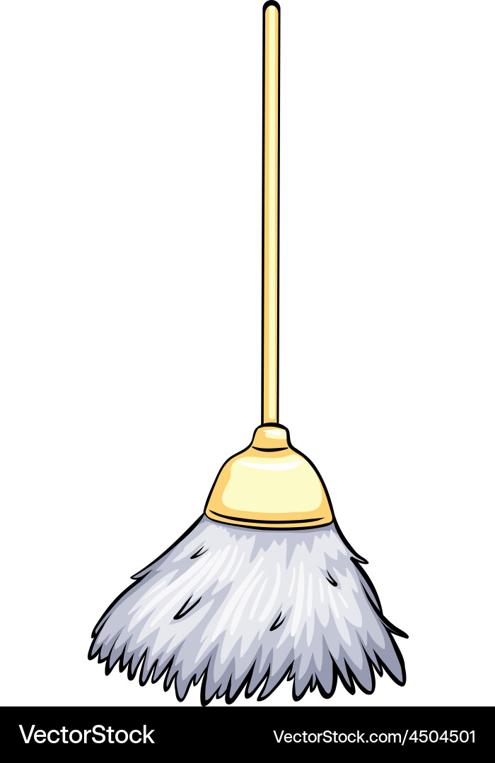 Cleaning broom Royalty Free Vector Image - VectorStock
