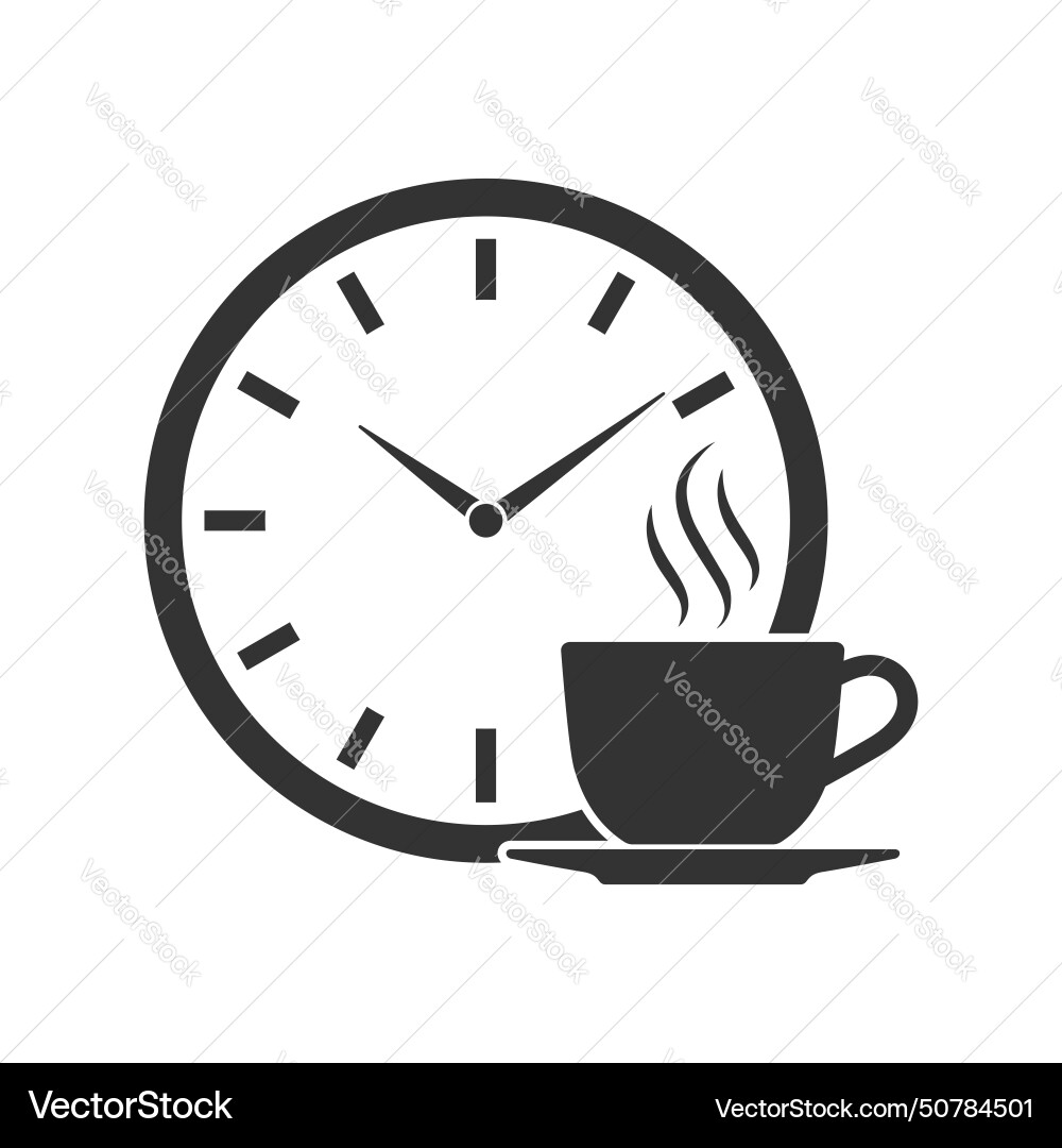 Coffee time Royalty Free Vector Image - VectorStock
