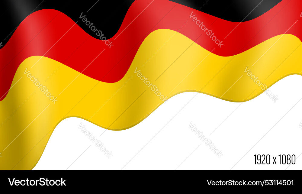 Germany country flag realistic independence day Vector Image