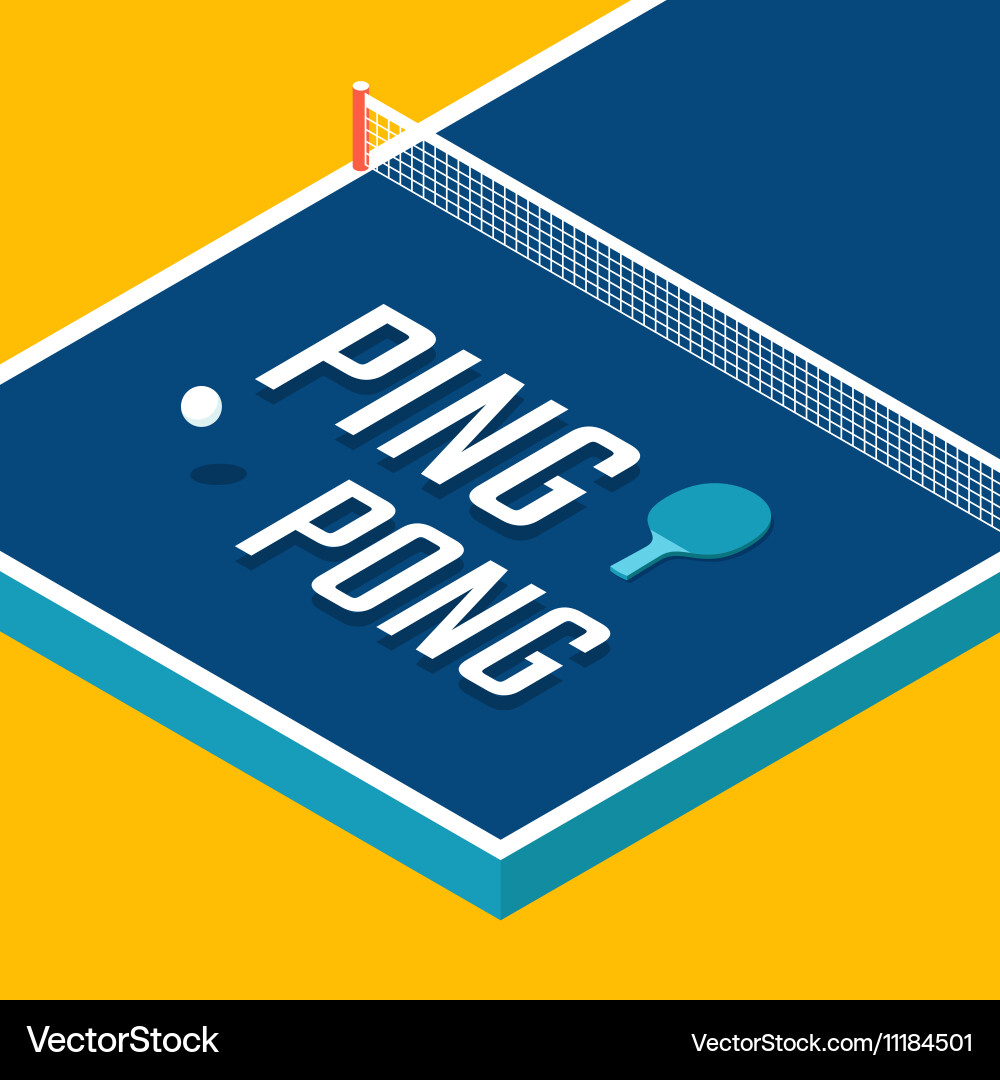 Ping-pong posters design Royalty Free Vector Image