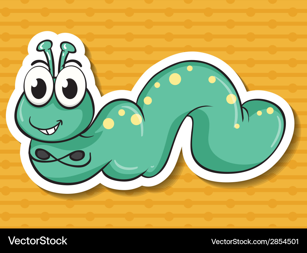 Worm Royalty Free Vector Image - VectorStock
