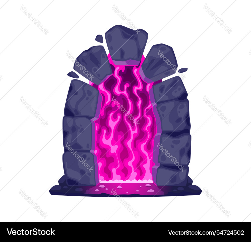 Fantasy Magic Portal Door Royalty Free Vector Image