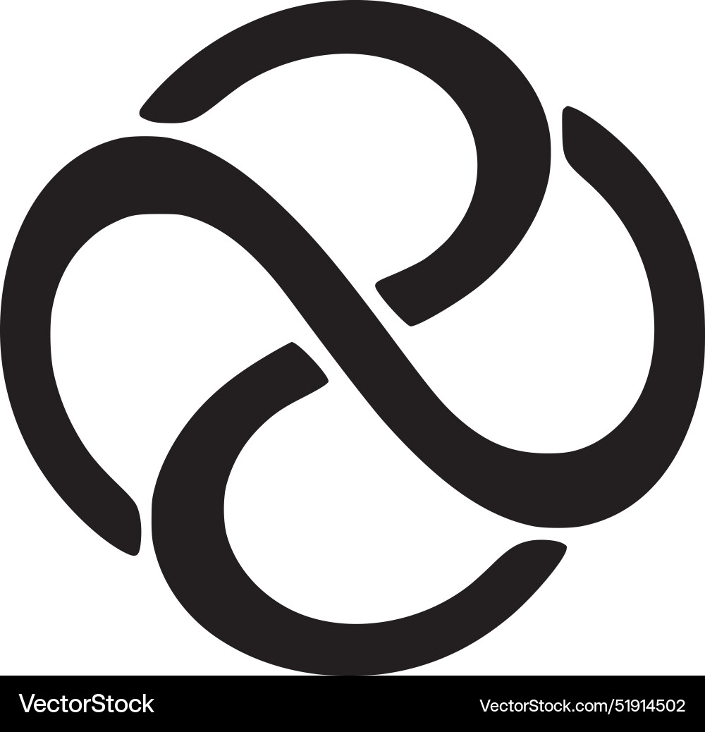 Infinity - minimalist and flat logo Royalty Free Vector
