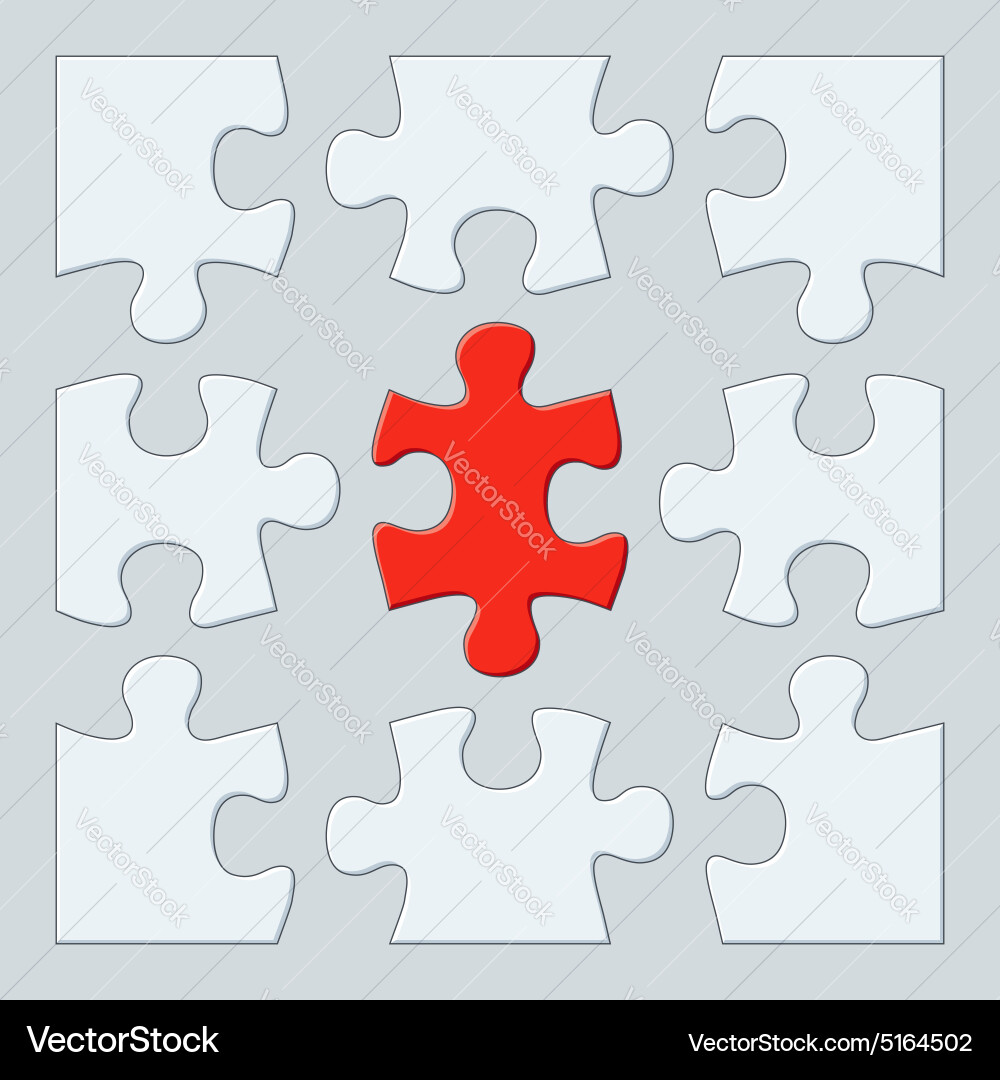 Nine Puzzle Vector Images (over 250)