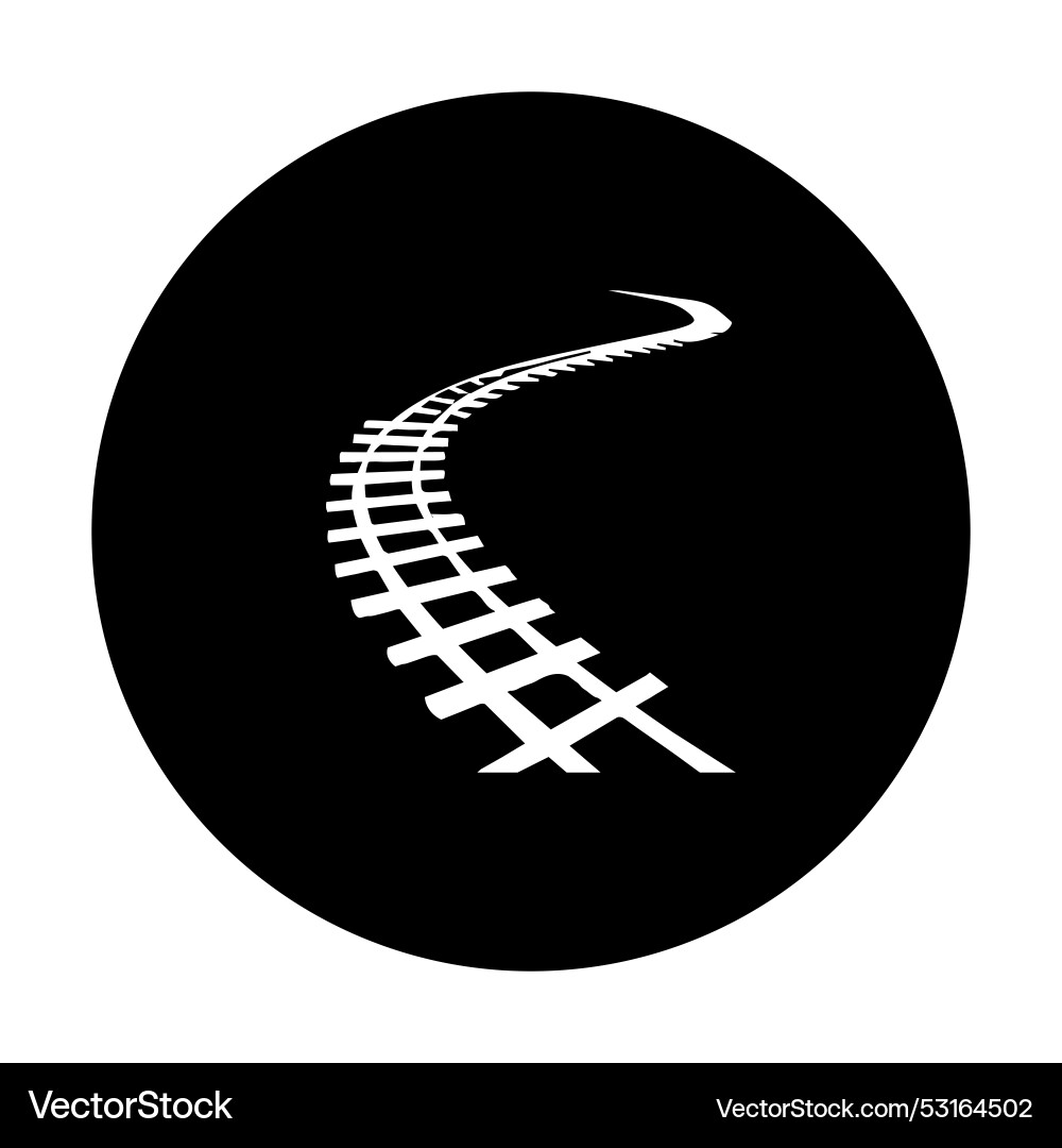 Train tracks Royalty Free Vector Image - VectorStock