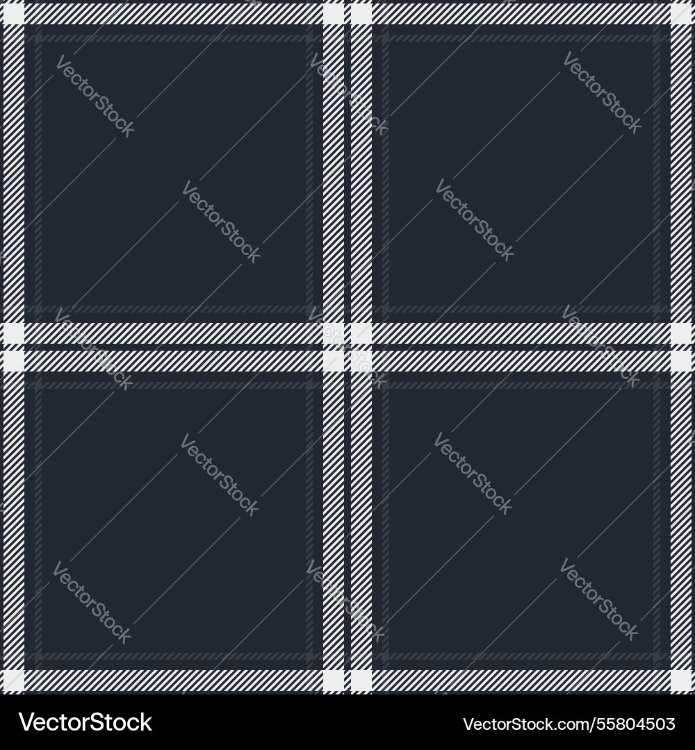 Elegant navy and white plaid pattern subtle Vector Image