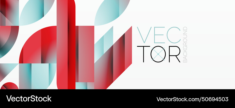 Triangle and circle minimalist composition simple Vector Image