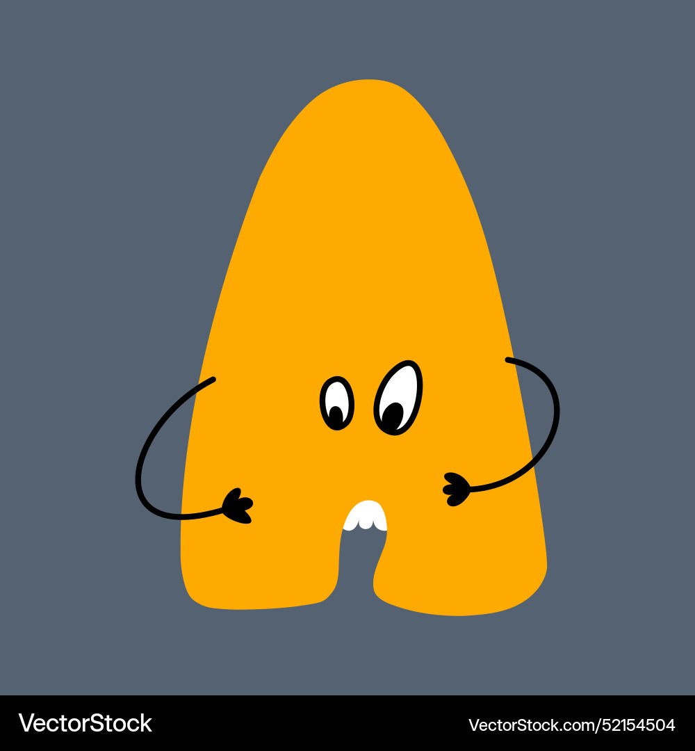 Doodle style colorful alphabet uppercase letters Vector Image