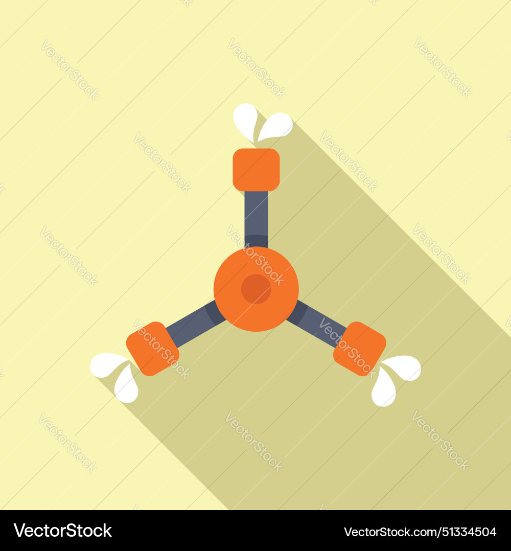 Flat design of molecule Royalty Free Vector Image