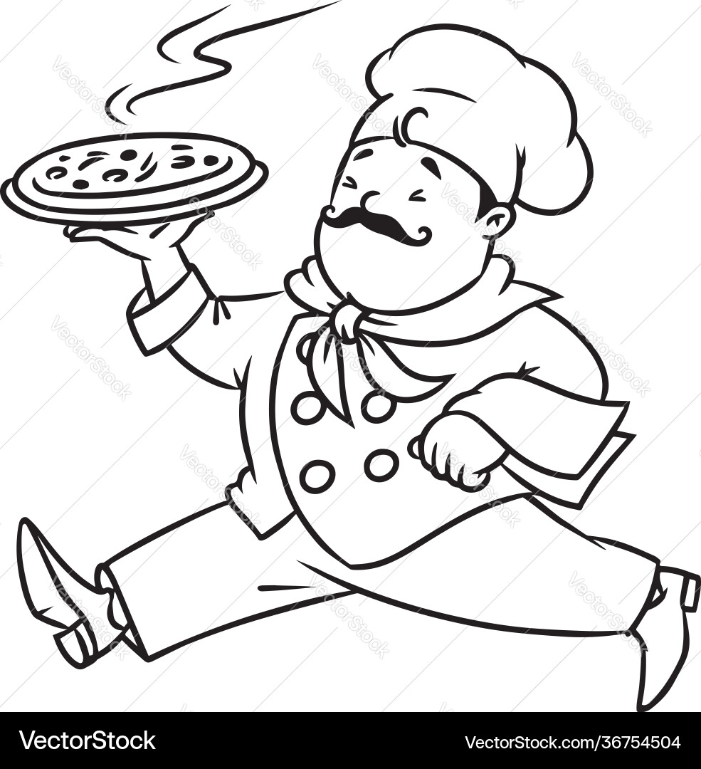 Chef Running Man Vector Images (over 170)