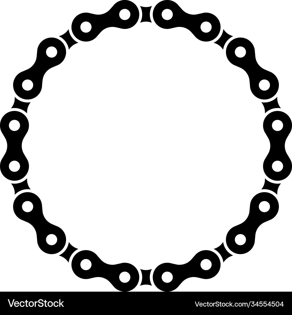 Sprocket chain icon design template isolated Vector Image