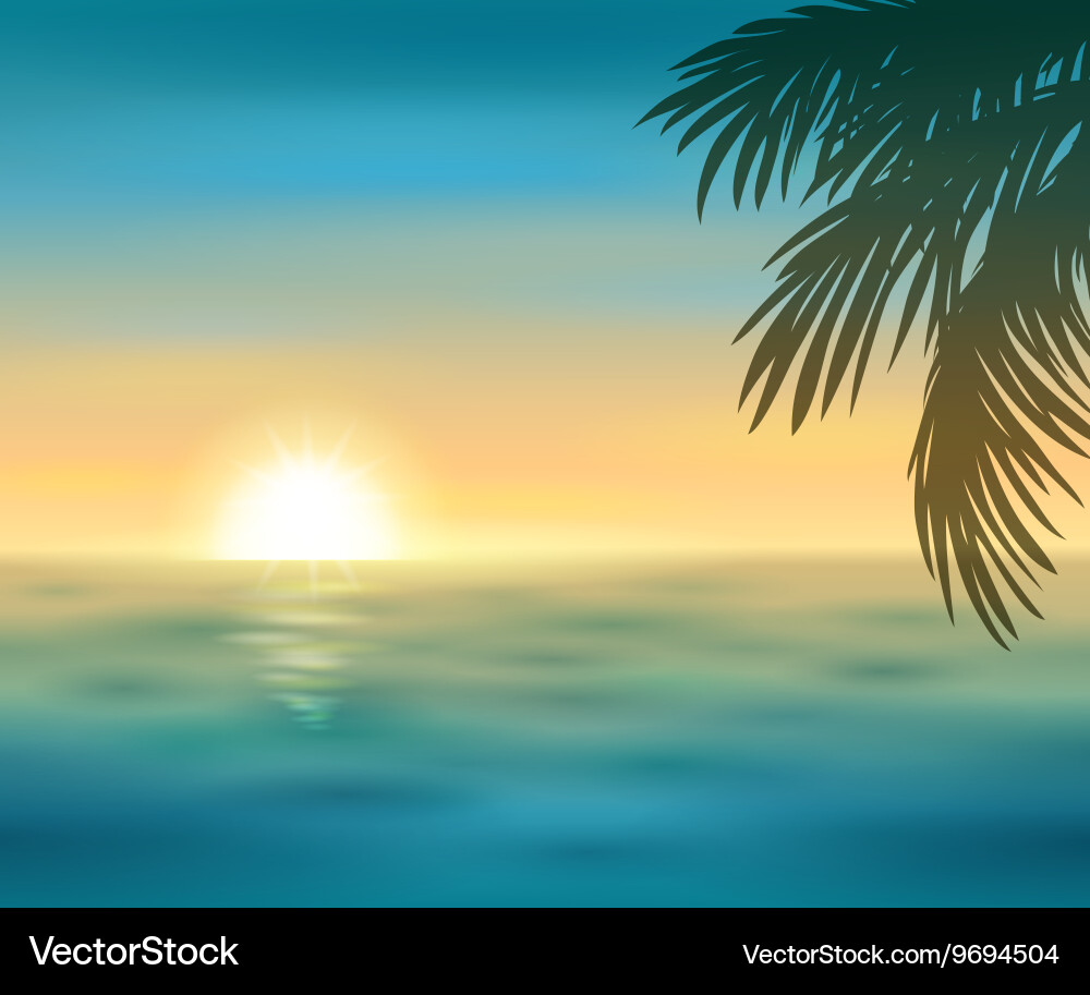 Sunset Royalty Free Vector Image - VectorStock