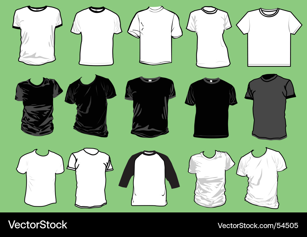 Apparel Templates Collection Royalty Free Vector Image
