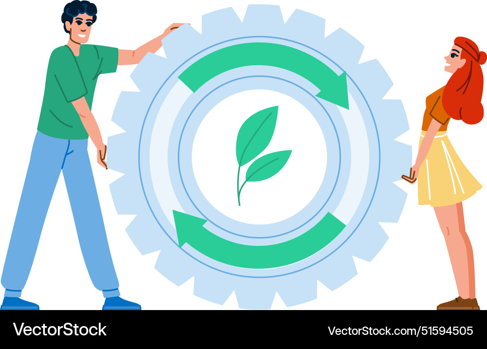 Circle continuous improvement Royalty Free Vector Image