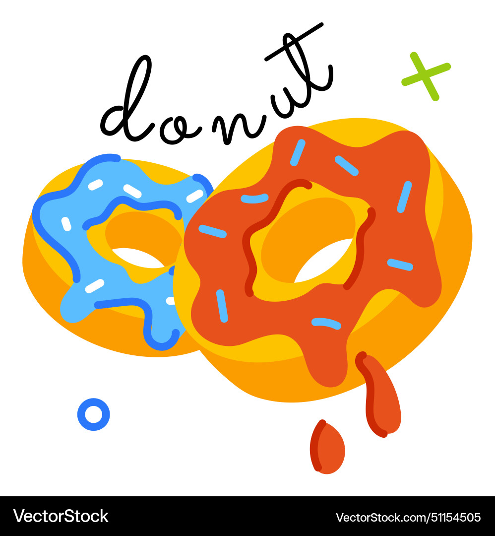 Donuts Royalty Free Vector Image - VectorStock
