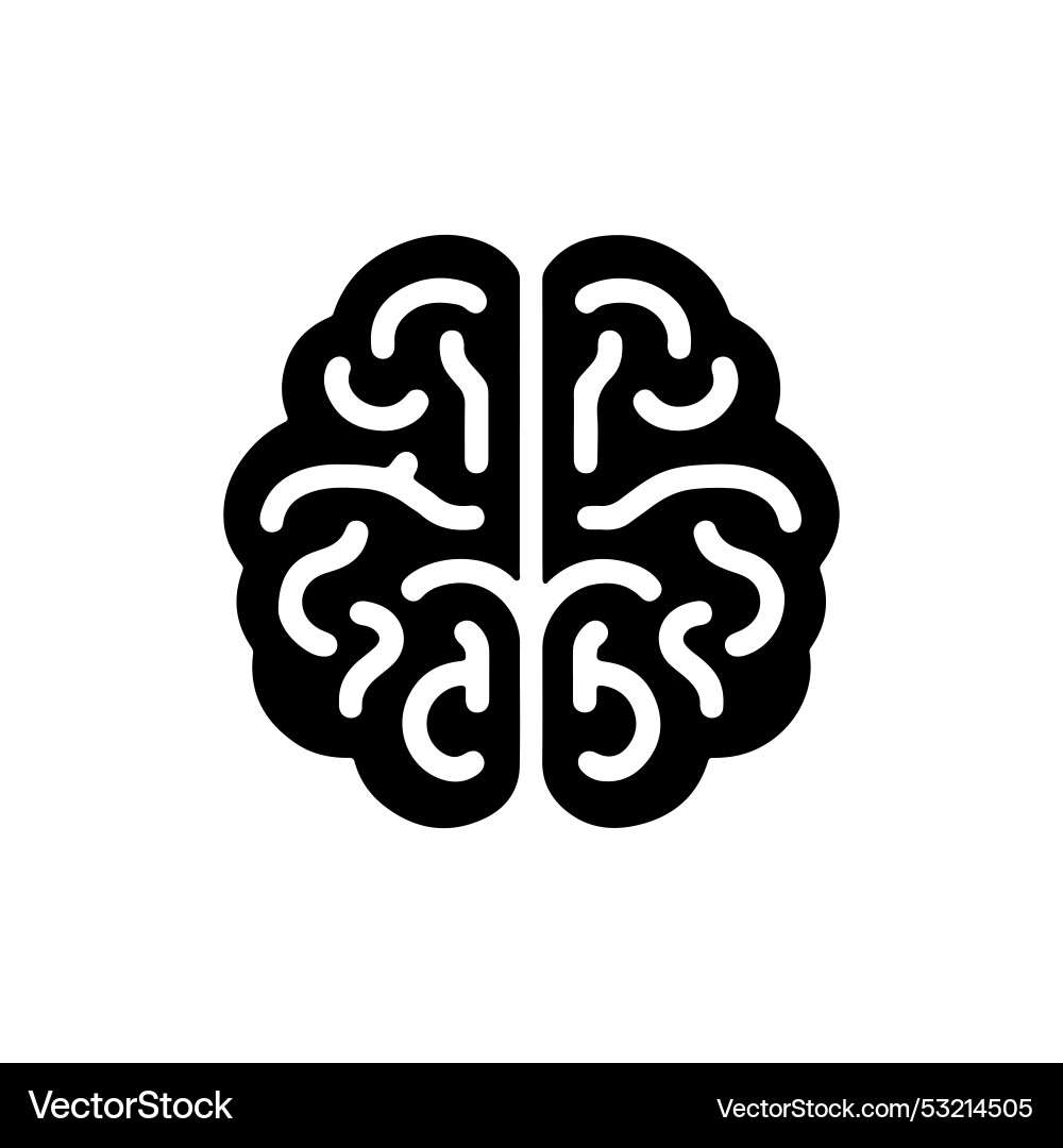 Human brain silhouettes design Royalty Free Vector Image