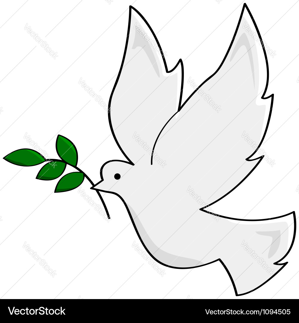 Peace dove Royalty Free Vector Image - VectorStock