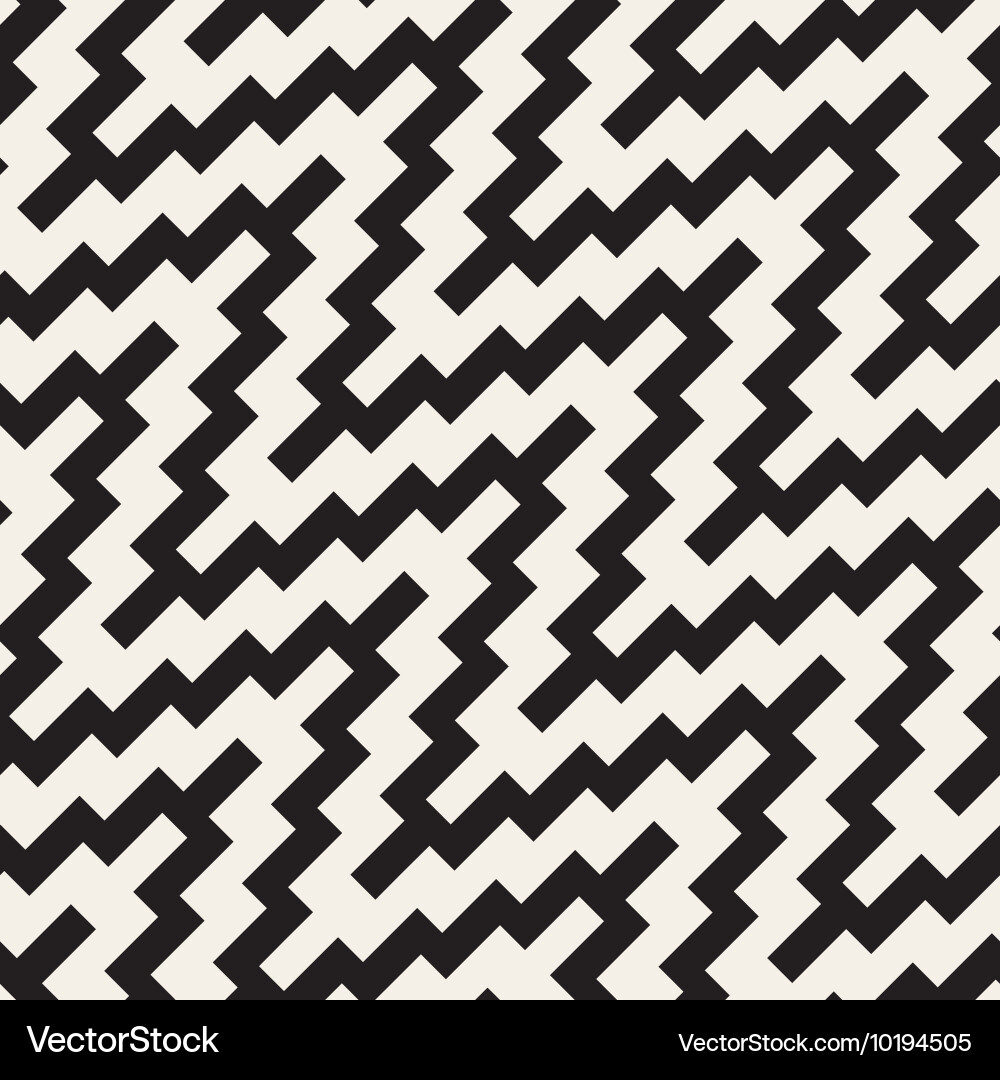 Seamless zigzag rounded diagonal lines Royalty Free Vector